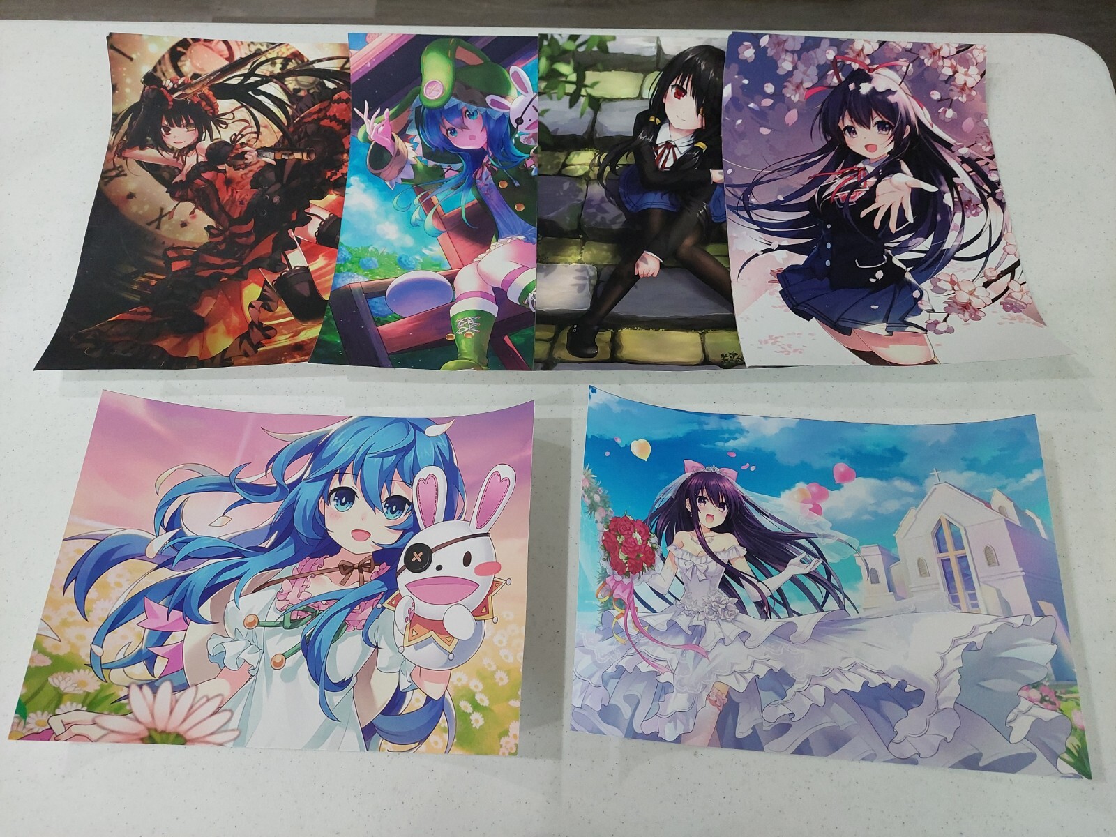 Date A Live Anime Single Characters Poster Lot of 6 Yoshino Kurumi ...