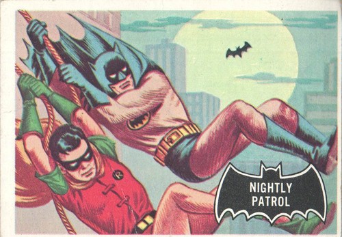 1966 Batman Trading Cards Black Bat #14 Nightly Patrol | eBay