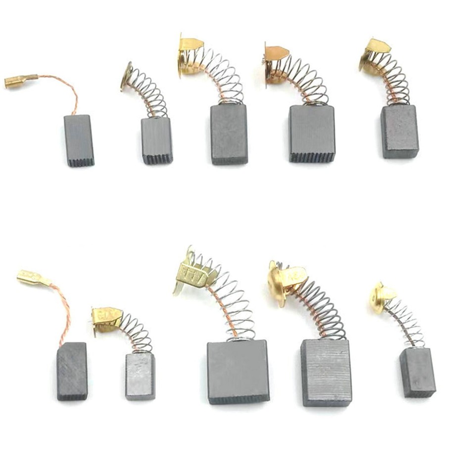 30Pcs Graphite 10-Sizes Electric Motor Carbon Brushes Replacement For ...