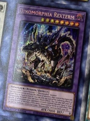 🔥 YUGIOH Dinomorphia Rexterm MP23-EN082 PRISMATIC SECRET RARE NM 1ST ED ...