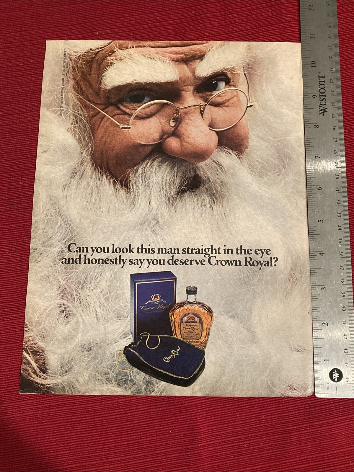 Crown Royal Canadian Whisky Santa Theme 1980 Print Ad | eBay