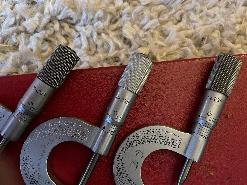 Starrett #230 micrometers Set Of 3 | eBay