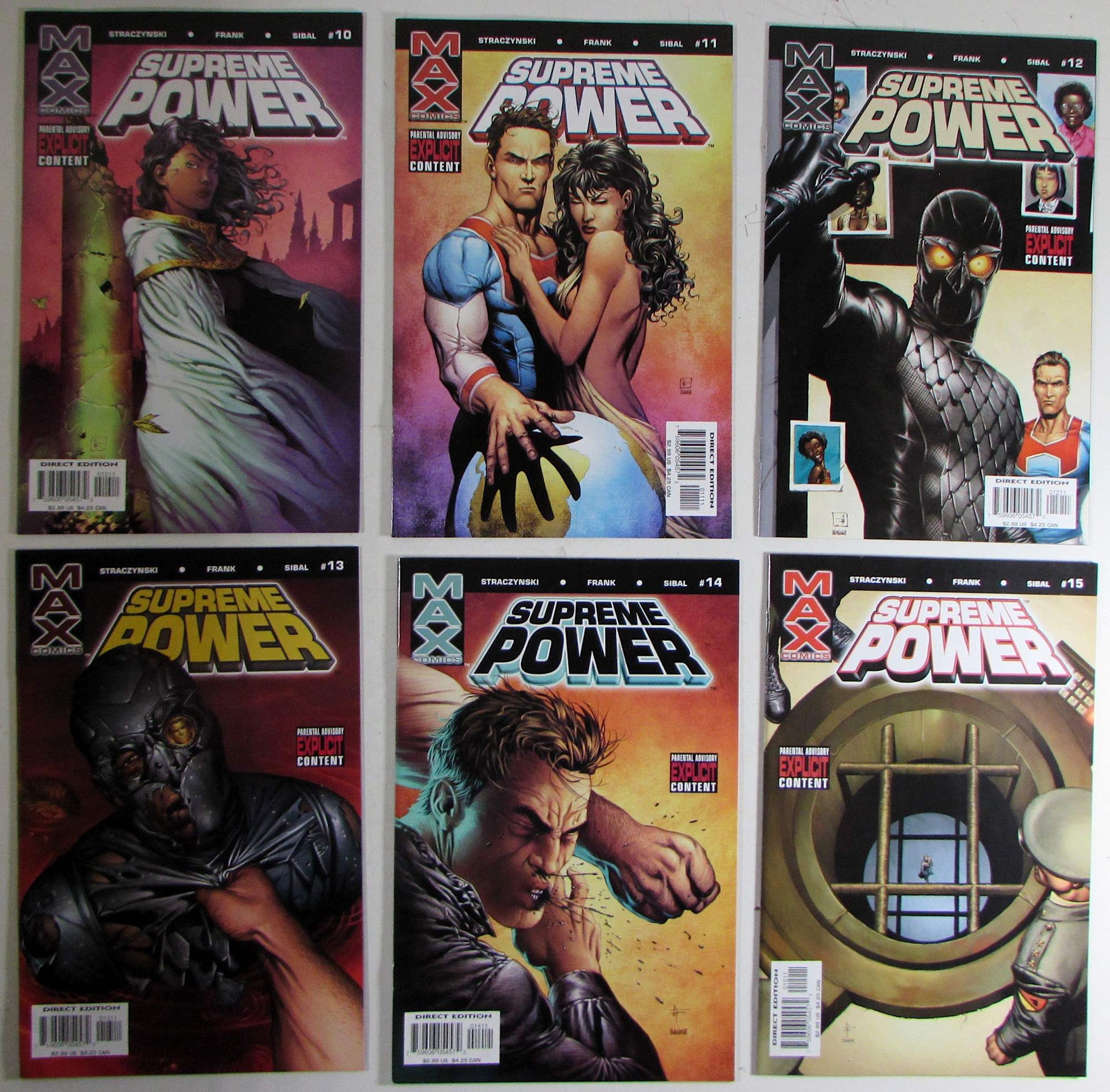 2004 Supreme Power Lot of 6 #10, 11, 12, 13, 14, 15 Max (MAX) Comic ...