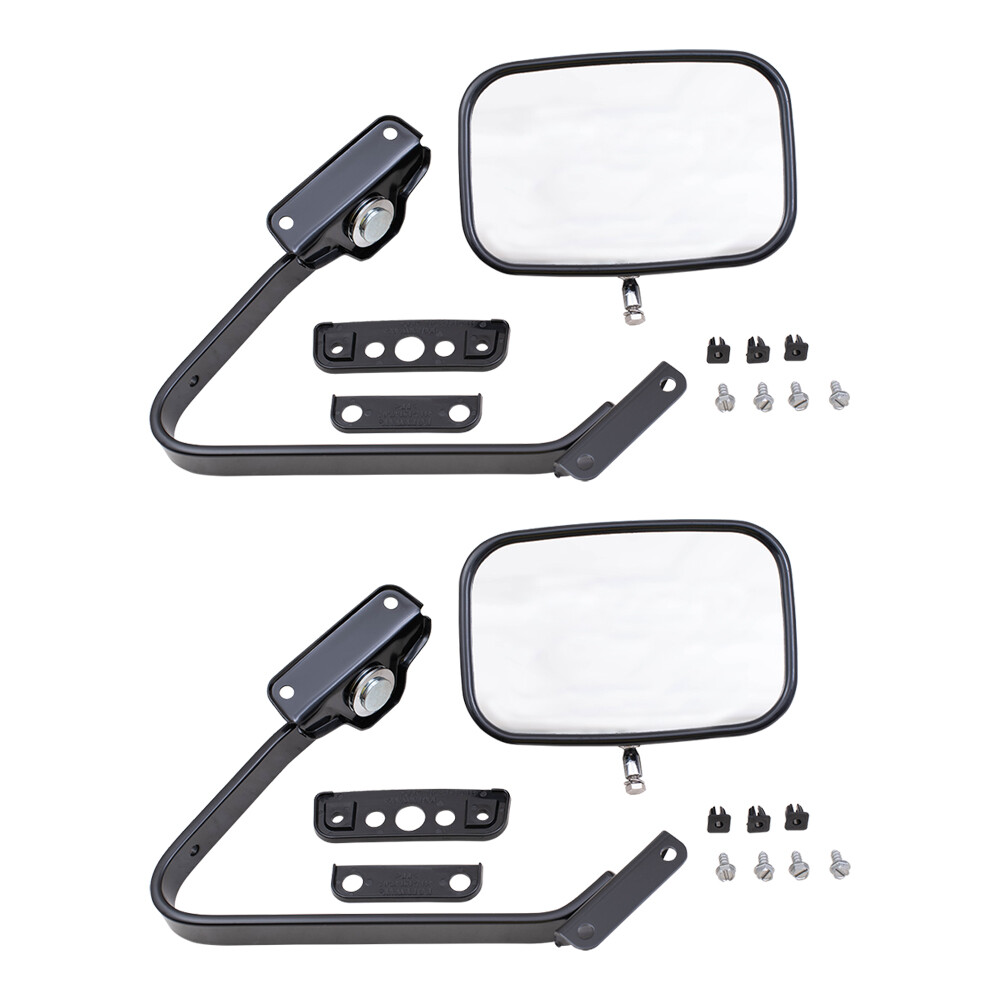 Ford Bronco Pickup Truck Set of Side Manual Black Steel 5x8 Swing Lock ...