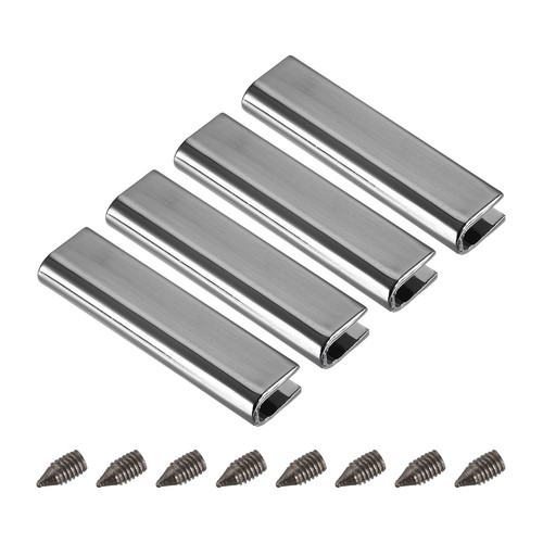 4 Pcs Belt Buckle End Tip for Sewing DIY Accessories (1.53 Inch, Black ...