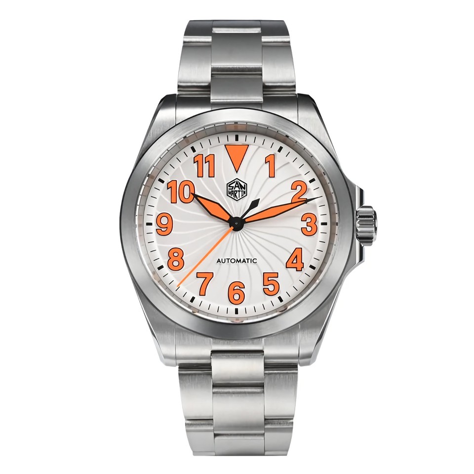 SAN MARTIN SN0132-G1 NH35 Automatic Stainless Steel 40mm 10ATM Men's ...