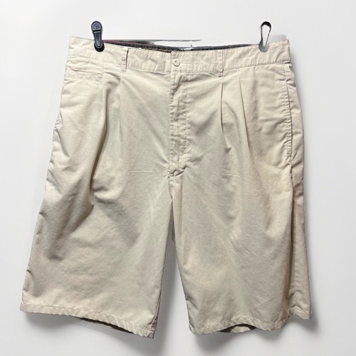 Vintage Vincente Nesi Shorts 36 Pleated Khaki Bugle Boy 90s Baggy Tan ...