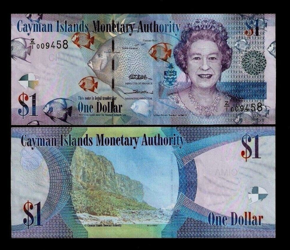 Cayman Islands 1 DOLLAR P-38 2010 Replacement Z/1 UNC Queen♛ World ...