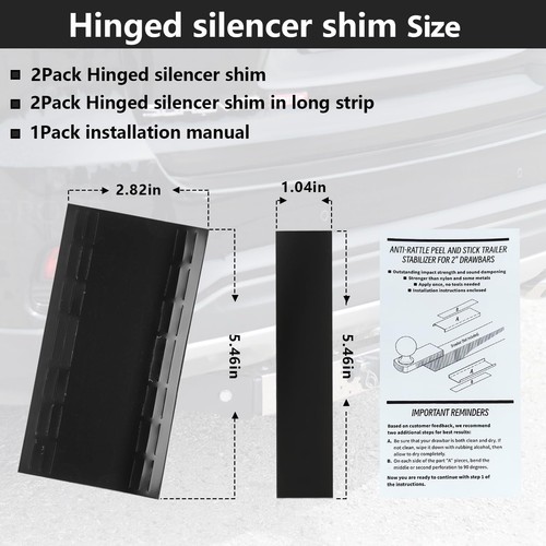 Trailer Hitch Antirattle Hitch Silencer For 2" Hitches Eliminates Hitch ...