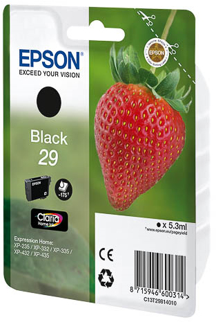 Epson Xp-342 Xp-345 Genuine Black Ink Cartridge 29 for sale online ...
