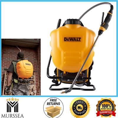 DEWALT 4 Gal. internal piston pump Backpack Sprayer 50 in. heavy-duty ...