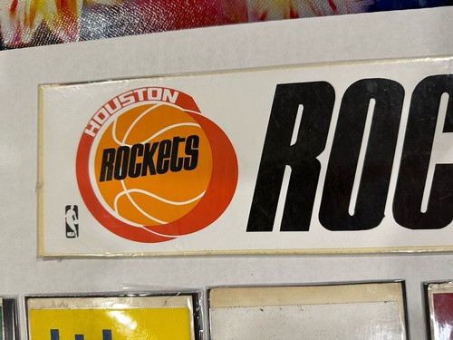 Houston Rockets VTG 1990s 15” Logo Bumper Sticker New Unused NBA ...