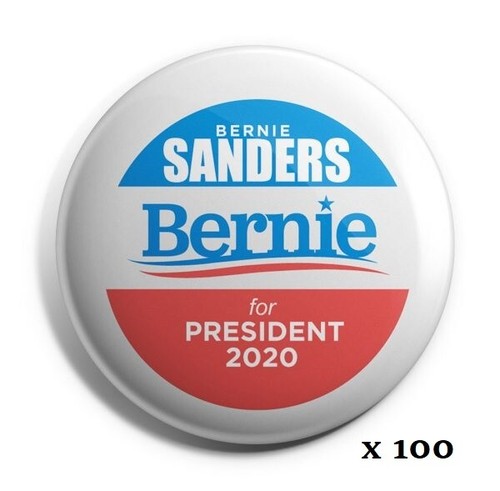 Bernie Sanders 2020 For President Campaign Pins - Wholesale Lot of 100 ...