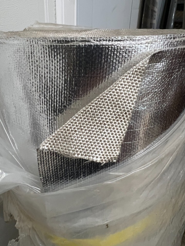 HIGH TEMPERATURE ALUMINIZED HEAT BLANKET SHIELD Fiberglass Cloth 60 ...