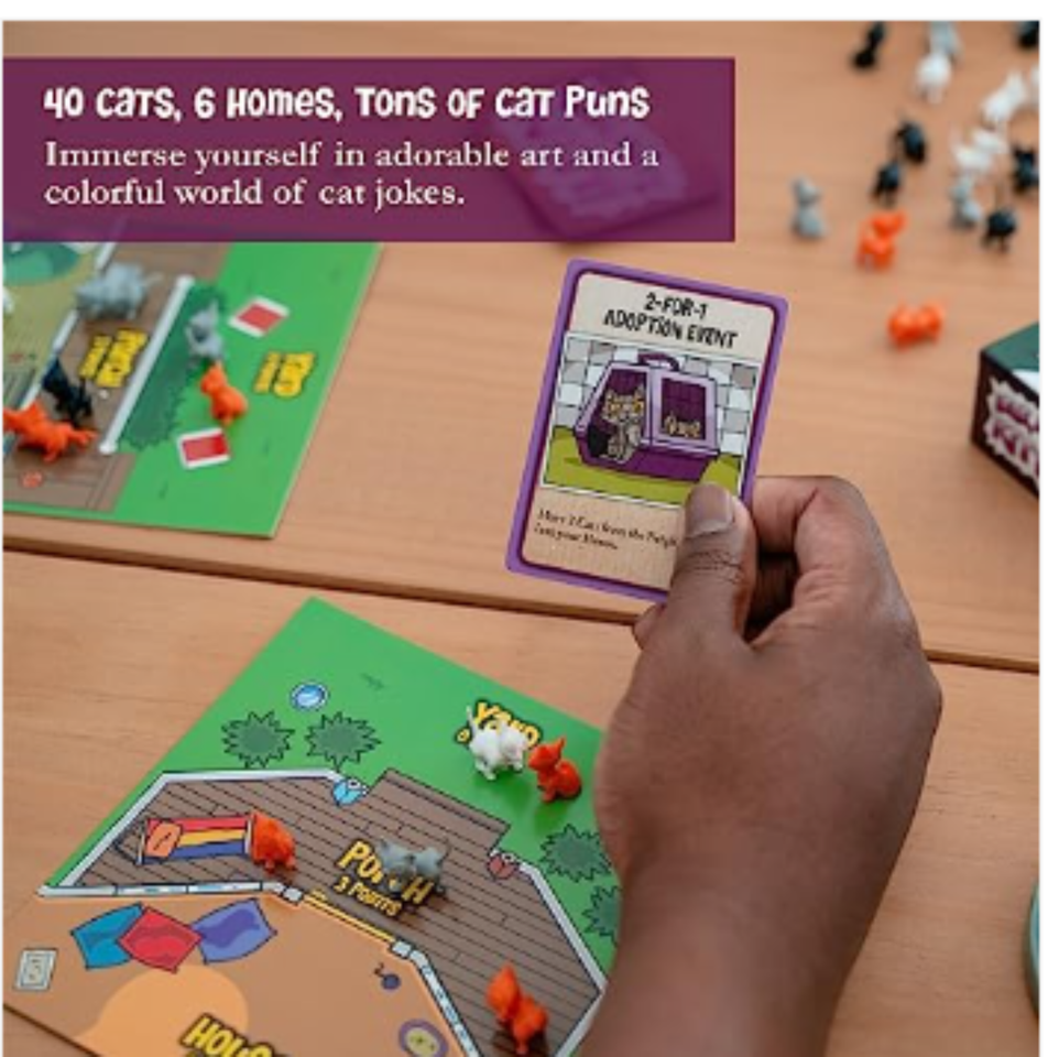 Here Kitty Kitty Board Game by Fireside Games | Family Cat Card Game ...