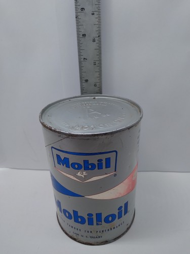 Empty Vintage Mobil Mobiloil One U.S. Quart Can | eBay
