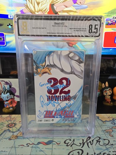 🔥FIRST PRINT🔥Bleach Vol. #32 BGS Graded 8.5 Manga SIGNED BY VOICE ACTOR ...