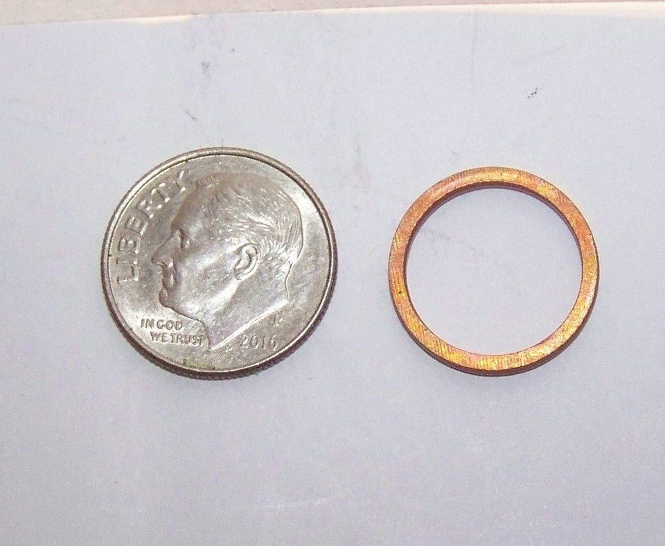 MILITARY M48 M163 COPPER RING GASKET .510"ID .620"OD .062"W TYPE SH-25 ...