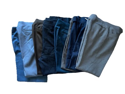 Lot of 8 VTG HAGGAR Magic Pants S 38-40 Multiple Colors Casual Twill ...