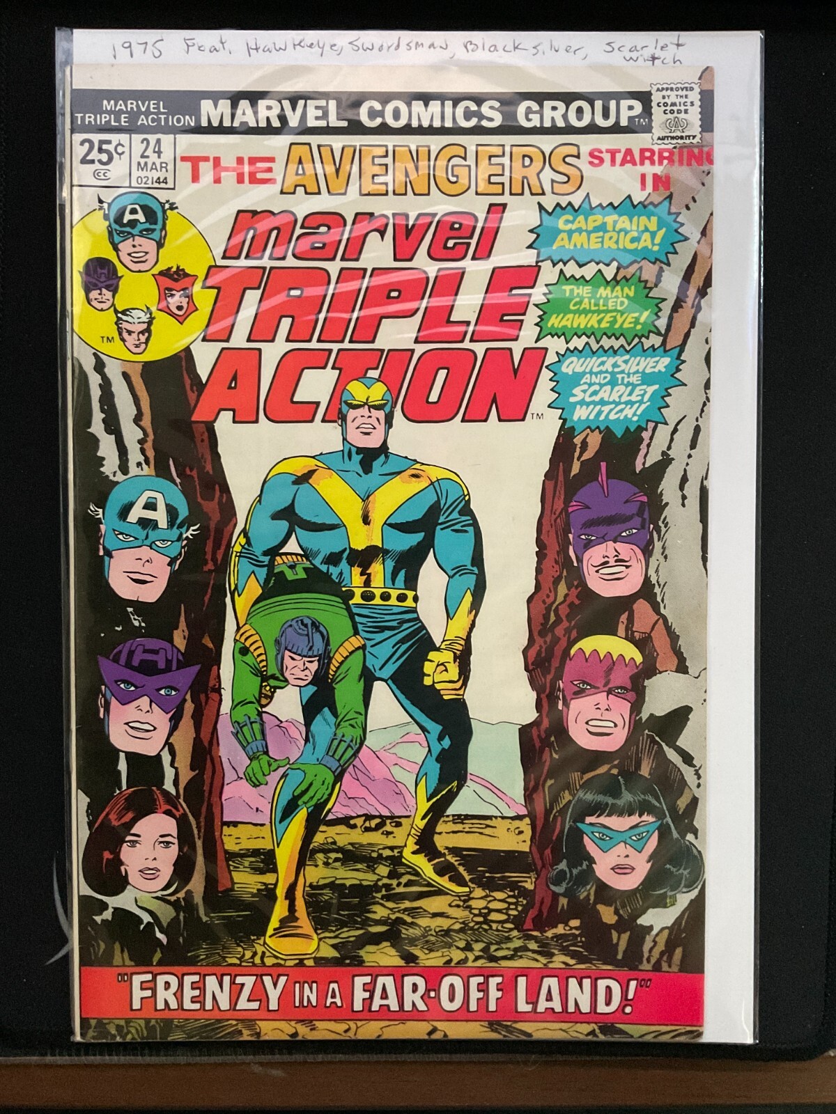 The Avengers Starring In: Marvel TRIPLE ACTION #24 (1975, Marvel Comics ...