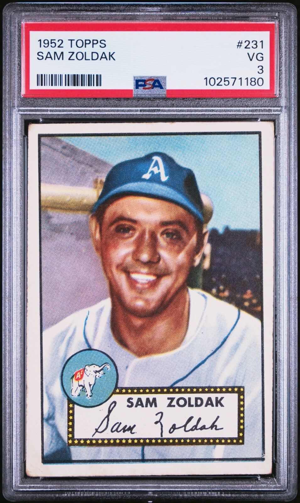 1952 TOPPS 231 SAM ZOLDAK PSA 3 | eBay