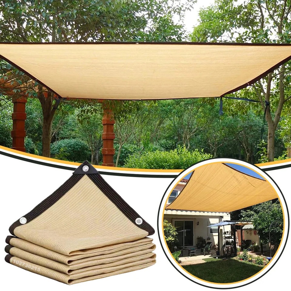 Beige Shading Net, UV Protection, Plant Shed HDPE Sunscreen Fabric ...