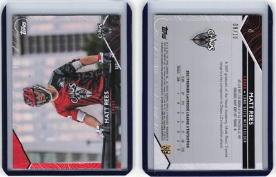 2022 Topps Premier Lacrosse Red #6 Matt Rees - Chaos /10 | eBay