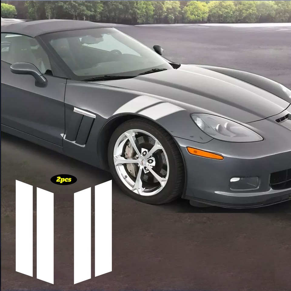 Fender Stripe Hash Mark Stripe Decal Graphic Kit for Chevy Corvette C4 ...