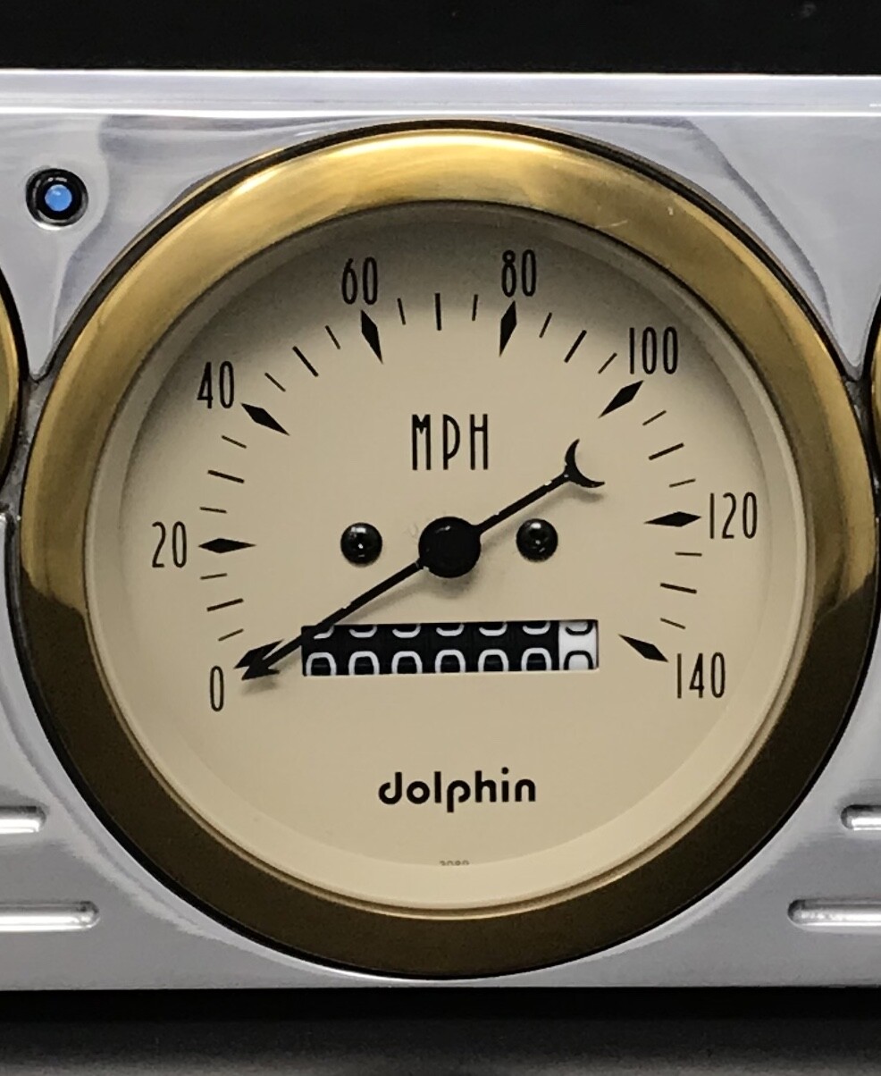 1939 Pontiac 5 Gauge Dash Panel Insert Mechanical Speedometer Gold | eBay