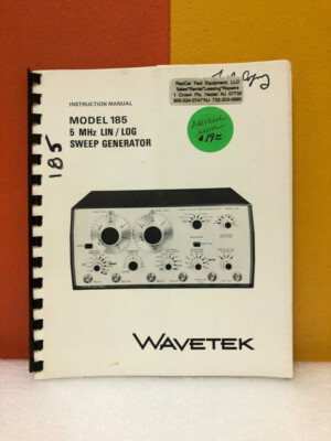 Manuals & Books - Wavetek Model