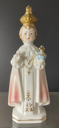 Vintage Porcelain Ceramic Christ Jesus Child Heavenly Father Small Mini ...