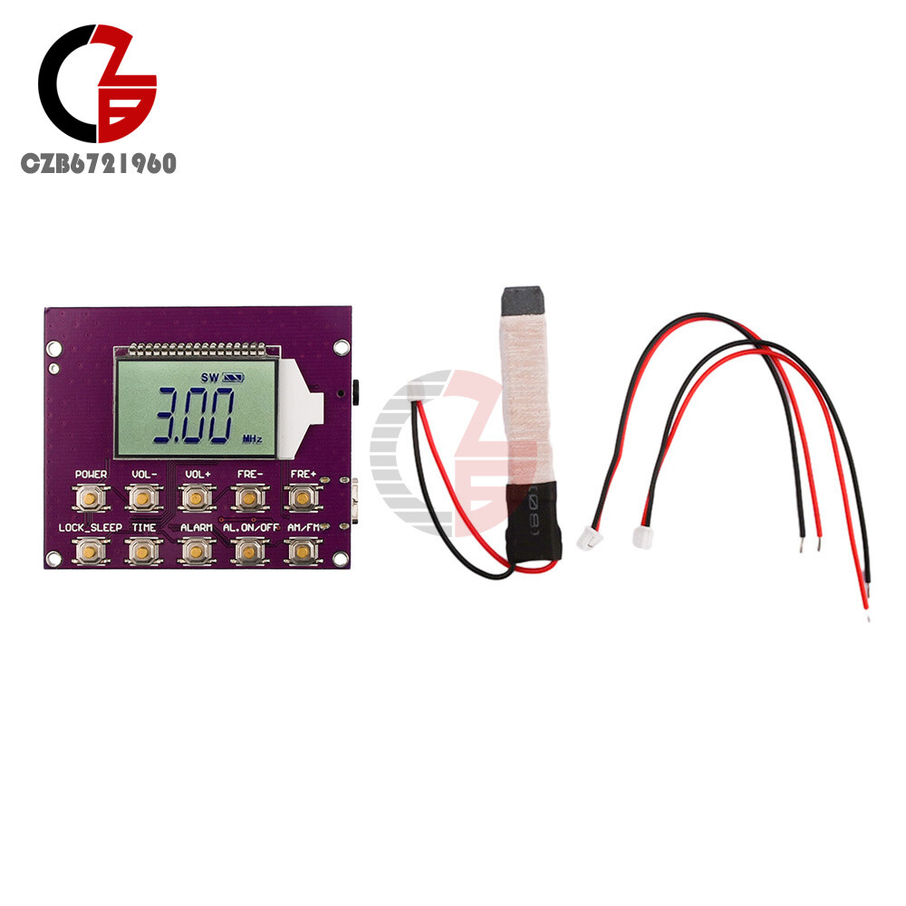 FM Radio Module DIY Wireless Receiver LCD Display Electronic Learning ...