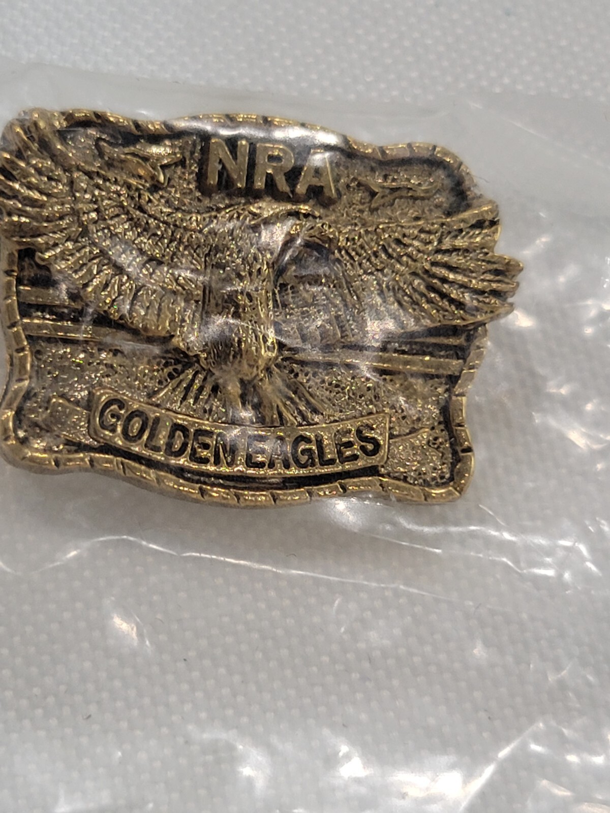 NRA National Rifle Association Golden Eagles Lapel Hat Pin Pinback (222 ...