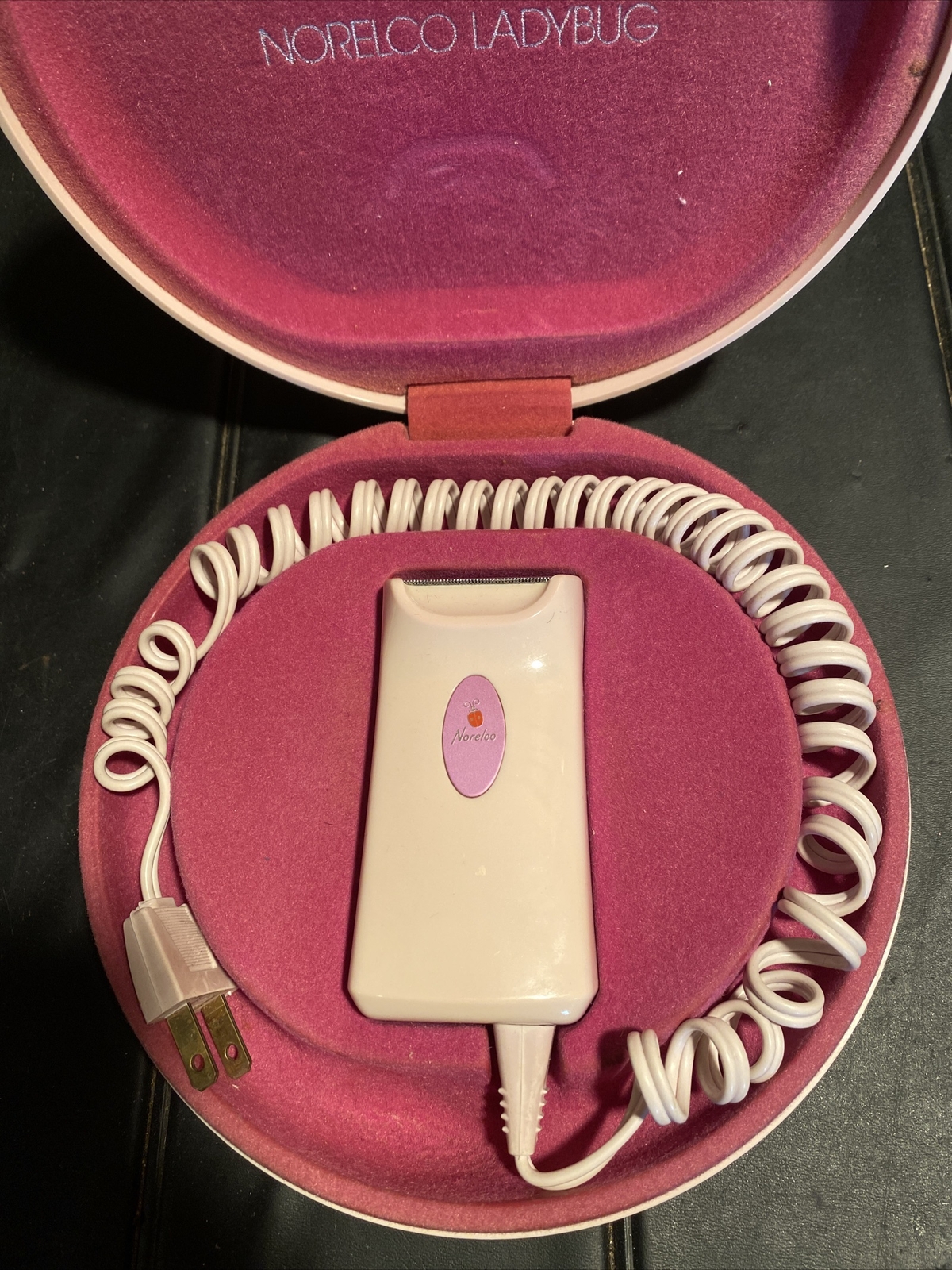 VINTAGE NORELCO LADYBUG SHAVER ELECTRIC RAZOR ORIGINAL CASE Tested | eBay