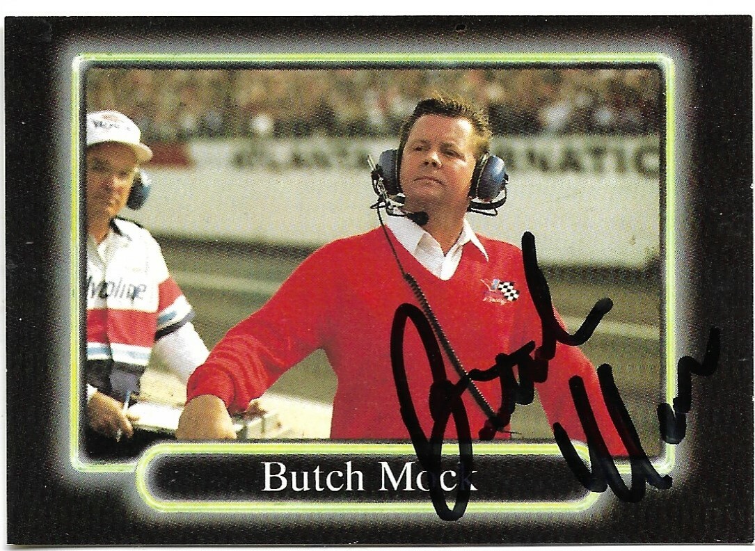 Butch Mock signed 1990 MAXX #144 card auto NASCAR OWNER | eBay