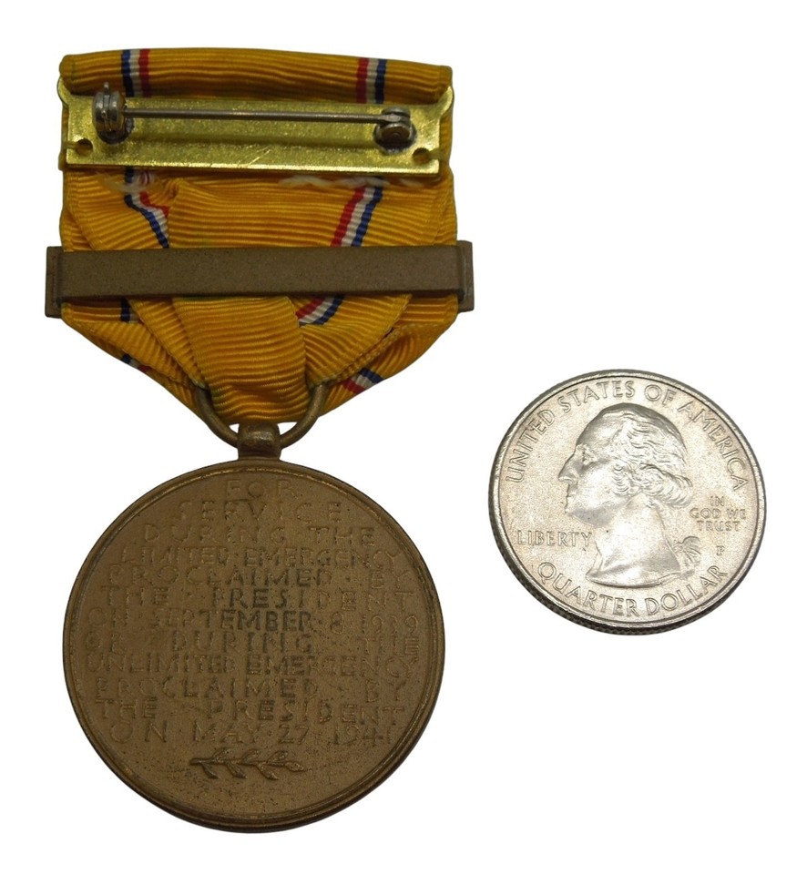 Original WWII US Navy American Defense Service Medal Ribbon Pin DR7 | eBay