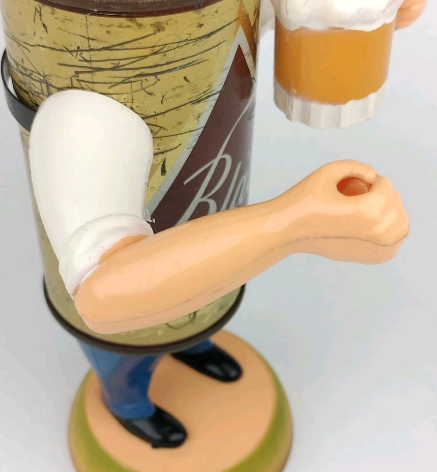 BLATZ BEER CAN MAN FIGURE Vintage Beer Advertising Bar Display No Flag ...