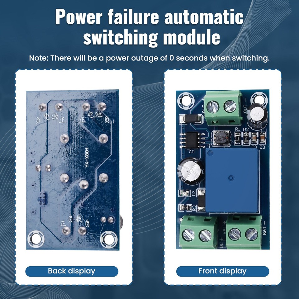 2 Pack Battery Charging Module Failure Automatic Switching Device ...