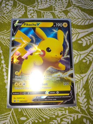 Pokémon Pikachu V Card 190 HP Thunderbolt Ability | eBay
