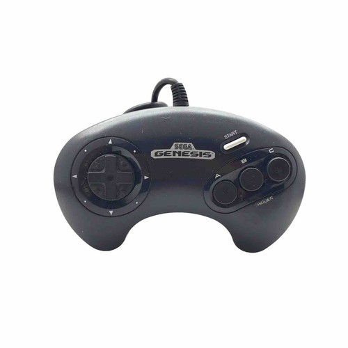 OEM Genuine Black Sega Genesis Controller 3 Button Model 1650 Tested ...