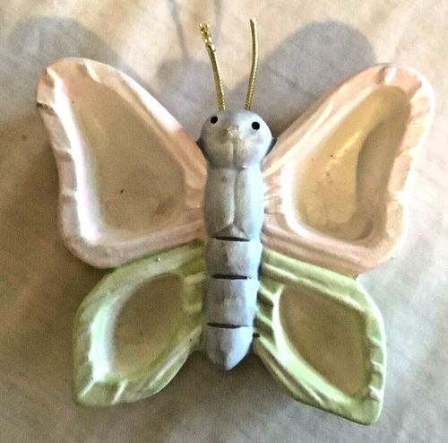 Decorative Ceramic Spring Pastel Butterfly Jewelry/Trinket Holder ...