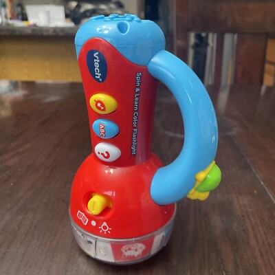 VTech Spin and Learn Color Flashlight Toddler Talking Toy Working EUC ...