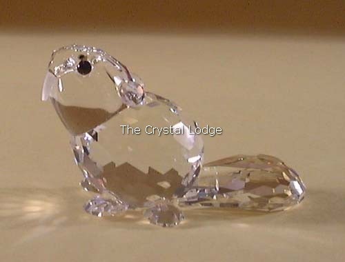 SWAROVSKI CRYSTAL BEAVER BABY SITTING 164638 MINT BOXED RETIRED RARE ...