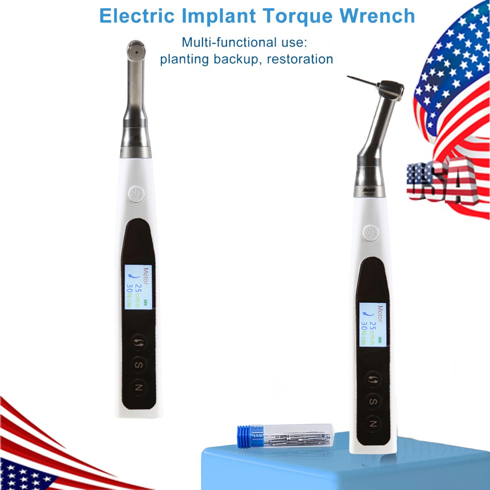 Dental Electric Torque Wrench Tip 360° Cordless Endodontic Implant ...