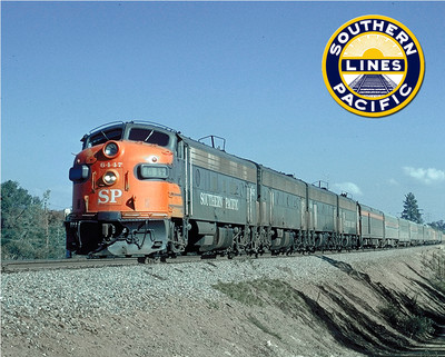 Southern Pacific F-Unit Train Sturdy Metal Sign | eBay