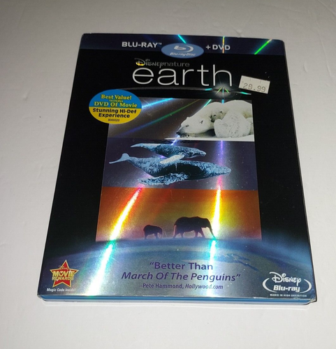 Disneynature Earth Blu-ray + DVD Combo w/ Slipcover Walt Disney ...
