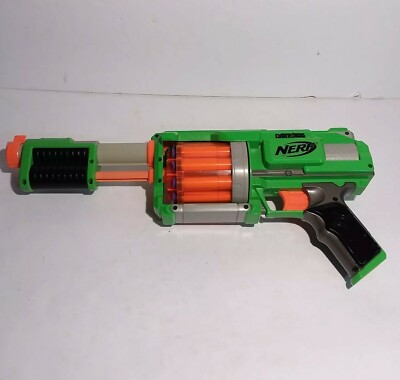Nerf Dart Tag Furyfire Blaster Dart Gun Green With 10 Foam Darts ...