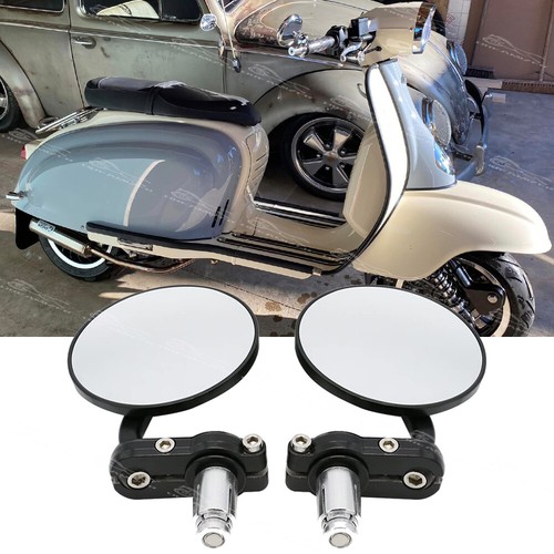 For Vespa Piaggio GTS Royal Alloy GP 7/8" Bar End Rearview Side Mirrors ...