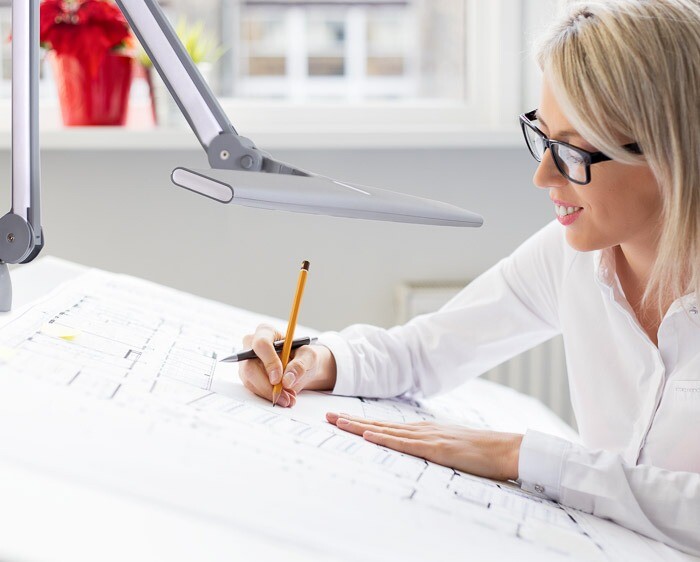 Daylight LED Lumi Lamp - Task Lamp D35500 - Triple Bright Lamp - Desk ...