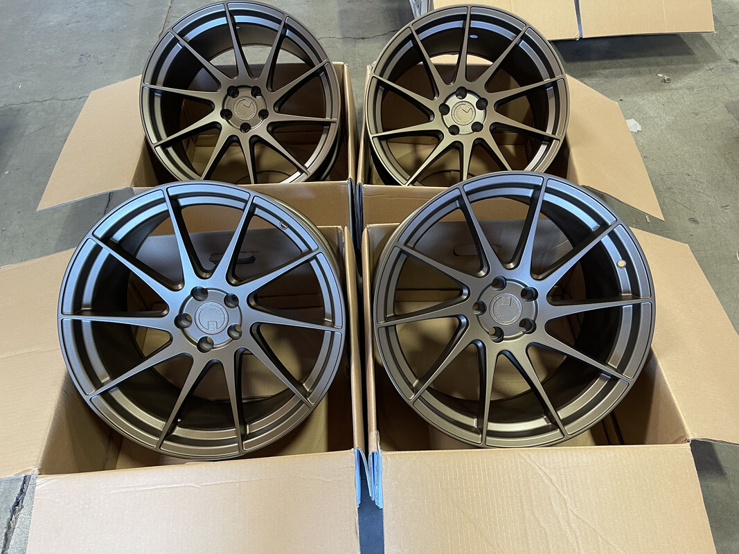 18x9.5 AodHan AH09 5x100 +35 Matte Bronze Flow Forged Wheels (Set of 4 ...